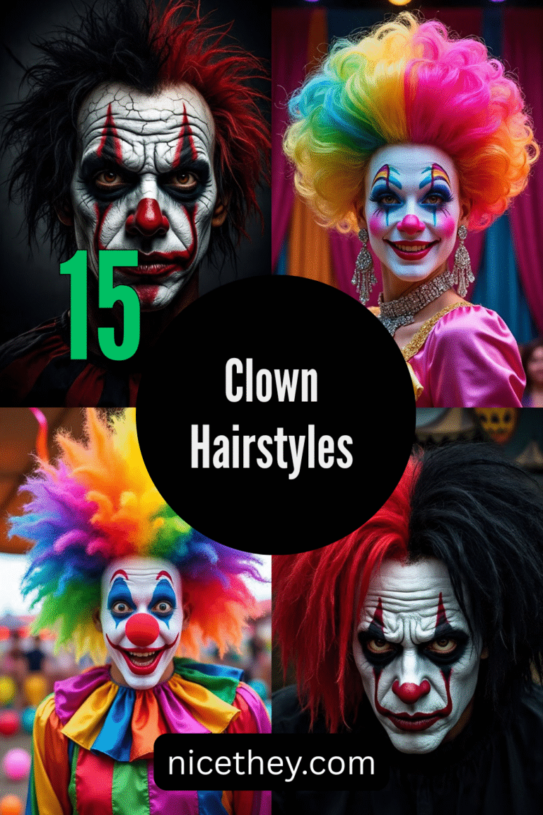 15 Clown Hairstyles: Fun, Bold, and Creative Looks to Inspire You ...