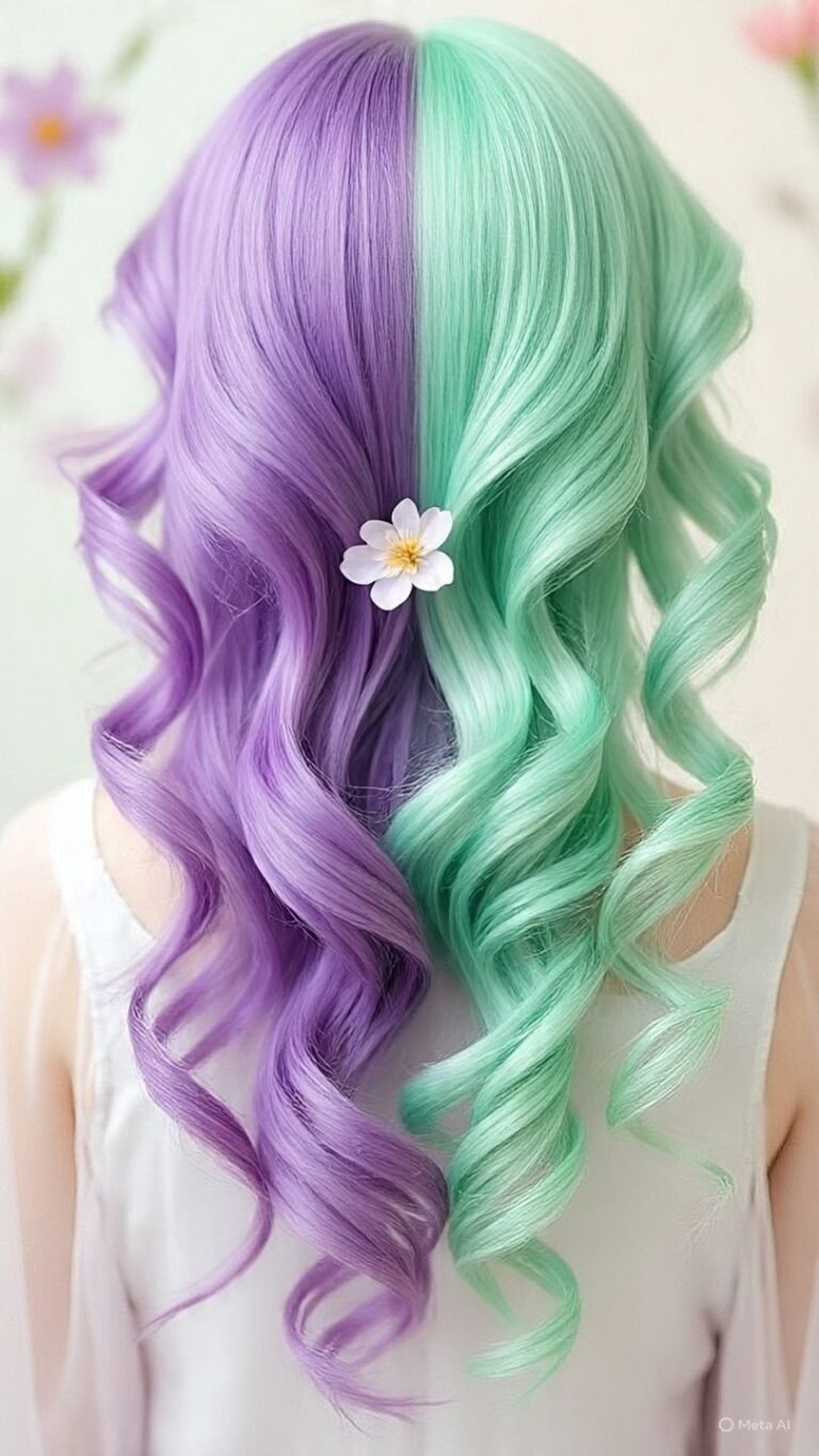 16 Split Dyed Hair Ideas for a Bold and Unique Look - Nice They