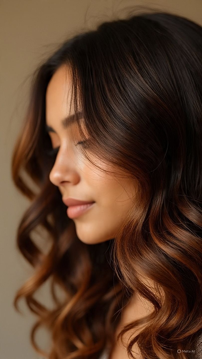 12 Dark Hair with Highlights That Add Dimension and Style - Nice They