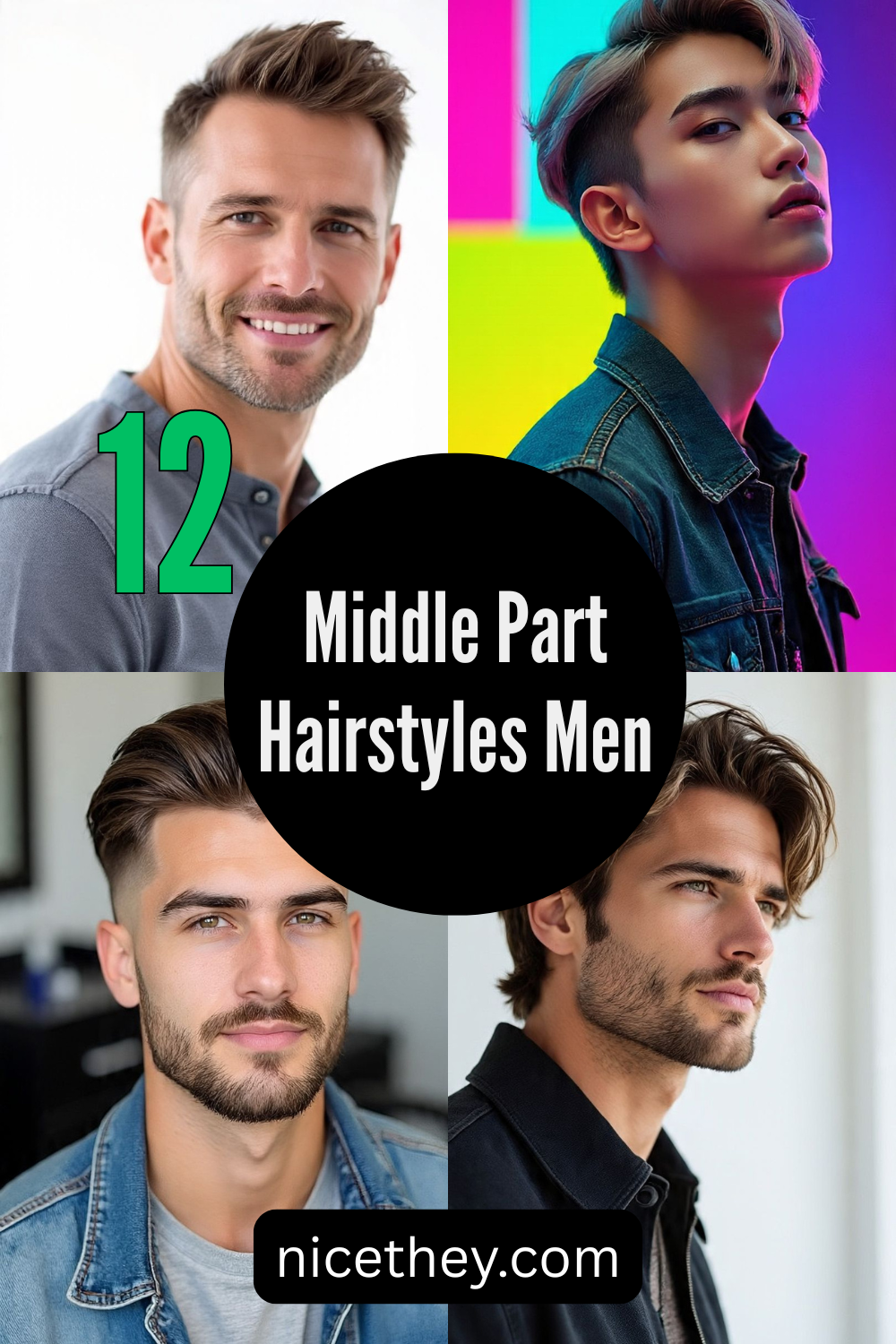 12 Middle Part Hairstyles Men Can Try for a Stylish Look - Nice They